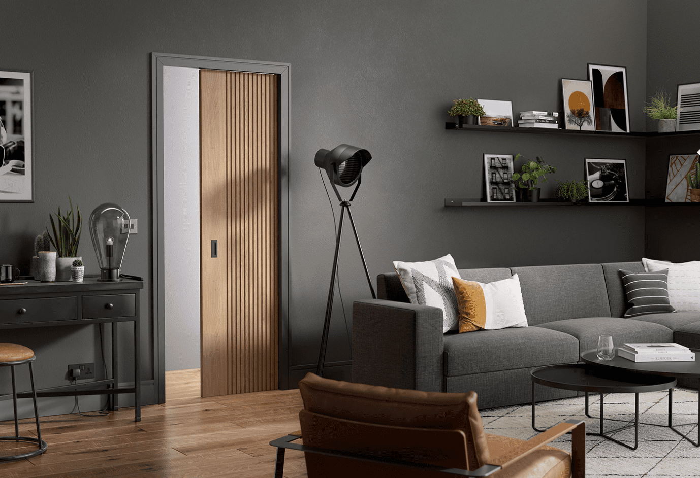 Flusso Pre-assembled Pocket Door Set Single - Doorphoria